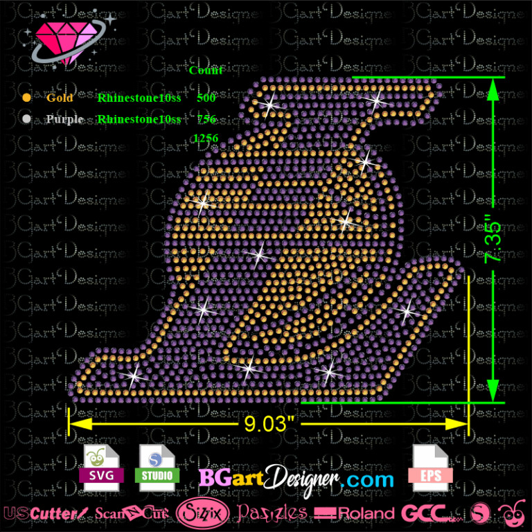 Lllᐅlos Angeles Lakers Bling Best Rhinestone Files Cricut Silhouette